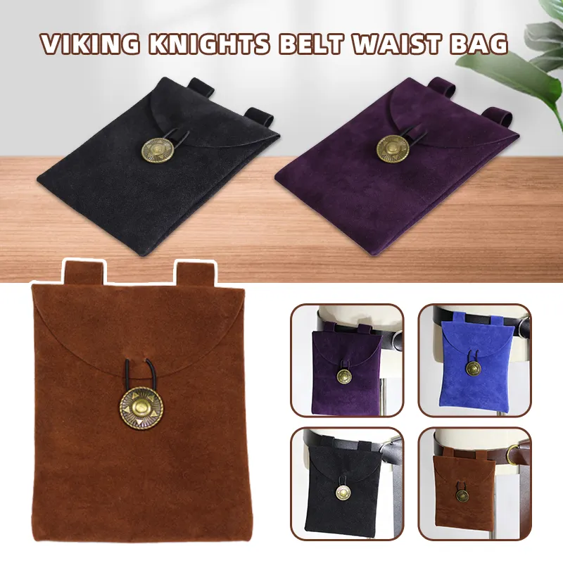 Vintage Viking Knight Leather Waist traveling bags...