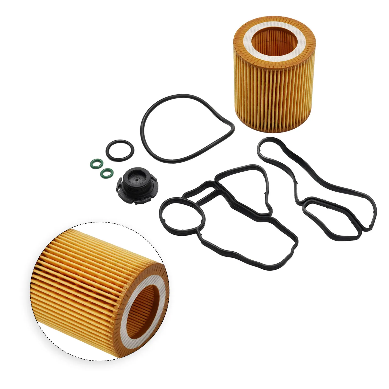 Premium Engine Oil Filter Replacement Set with Cooler Seal for BMW X1 ...