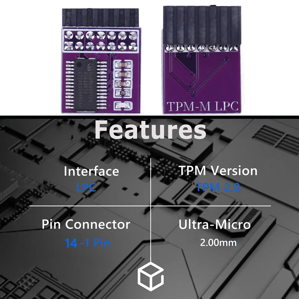 TPM 2.0 Module For ASUS Motherboards: LPC 14/20 Pin,... From Ddmyjan ...