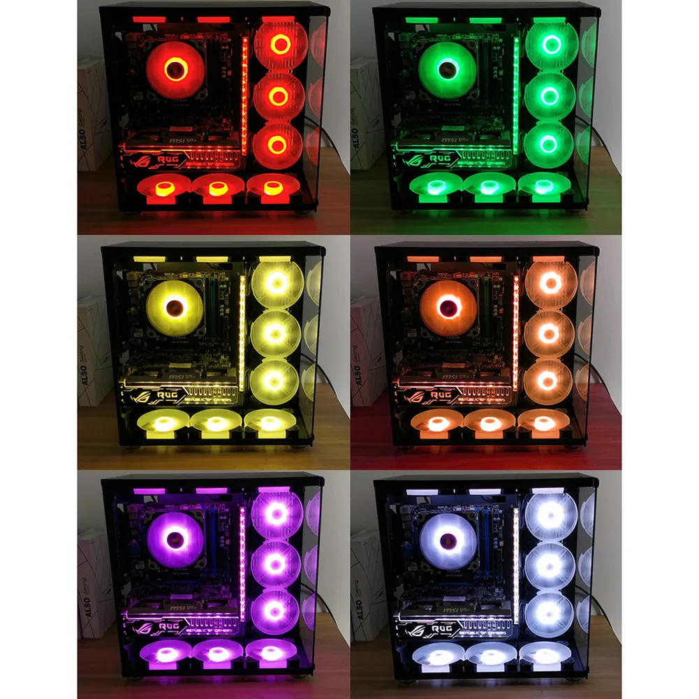COOLMOON 120mm RGB Computer Chassis electric fan - Adjustable Silent ...