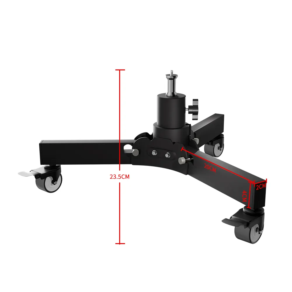 DHgate.com:3-Wheel Adjustable Metal Floor Photography Light Stand, Dual ...