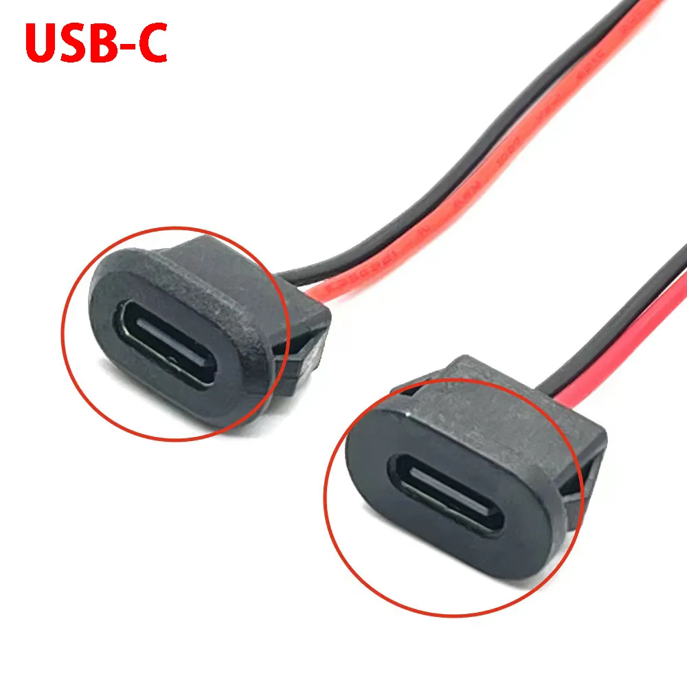 USB Type C Connector With Card Buckle 3A Fast Charging Port For ...