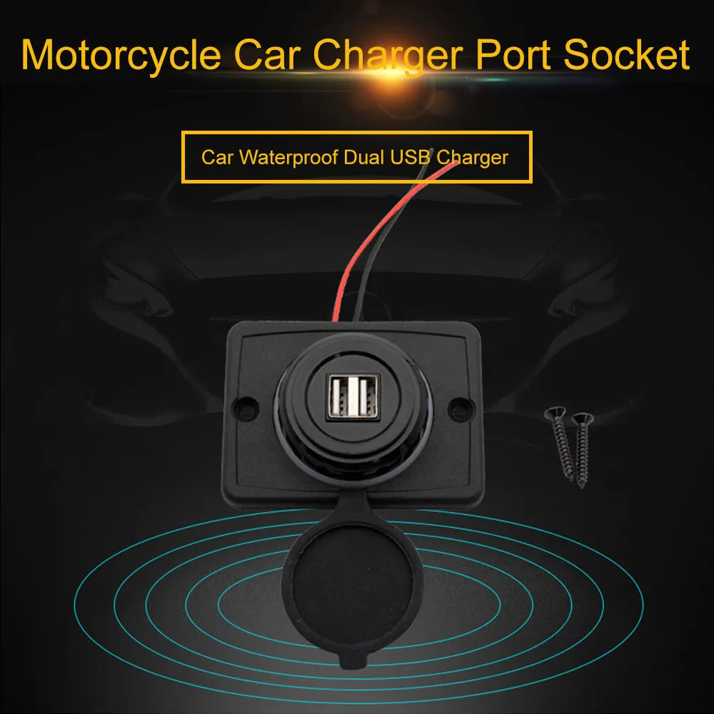 DHgate.com:Motorcycle USB Charger Socket: Waterproof 12V Dual Port ...