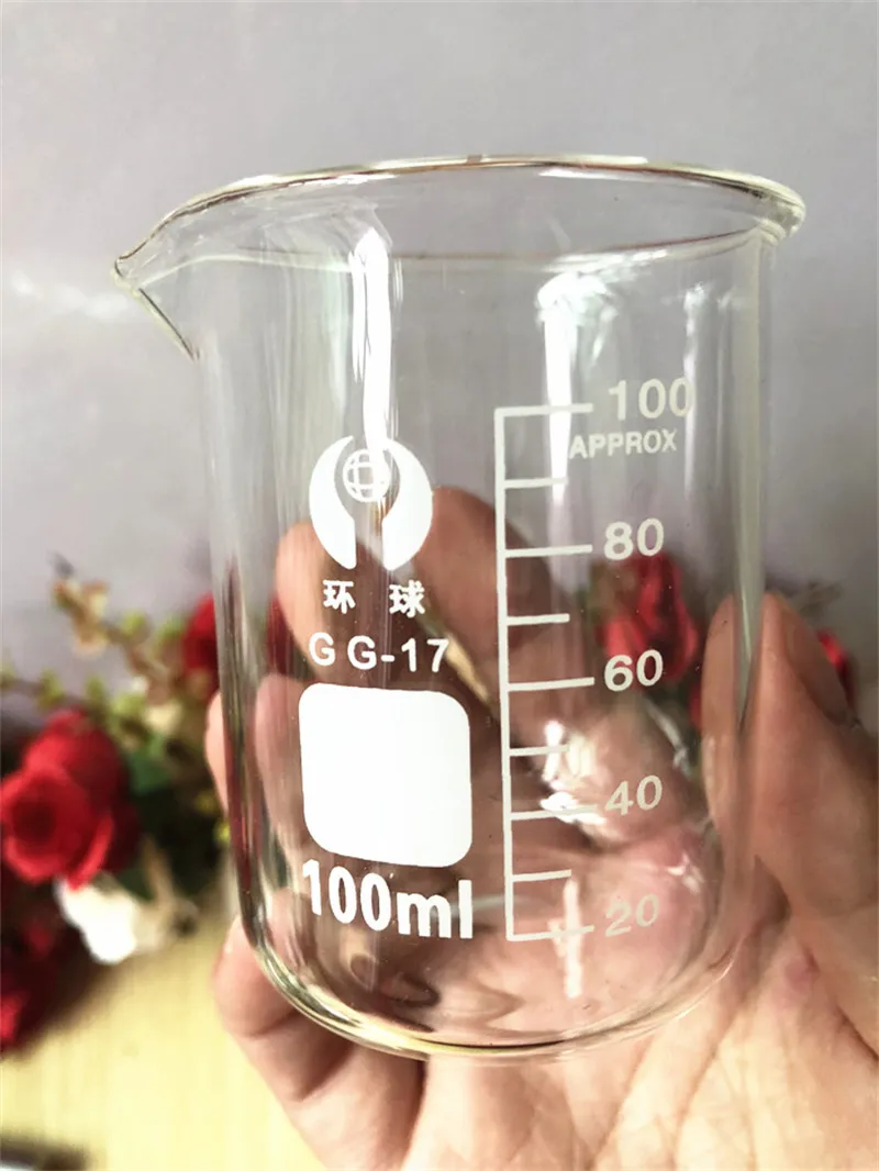 100ml Glass Beaker For DIY Lipstick High Temperature, Stirring Rod ...