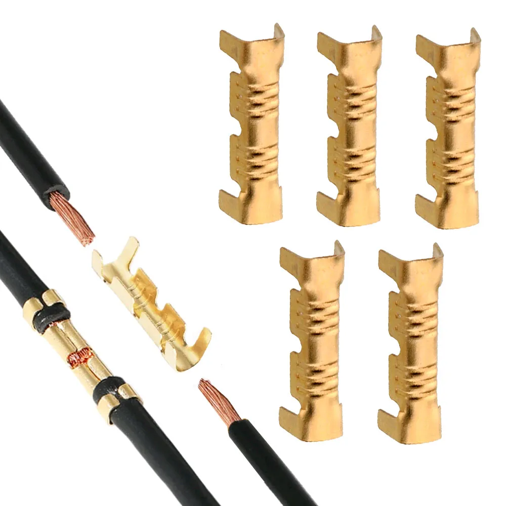 U-Shaped Terminal Tab Connectors: 453 Pack, Small Teeth Fascia, 0.3-1 ...