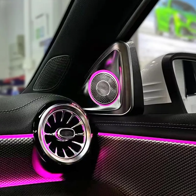 3/Ambient LED Vents Speaker Lamp for Mercedes-Benz C-Class GLC Coupe ...
