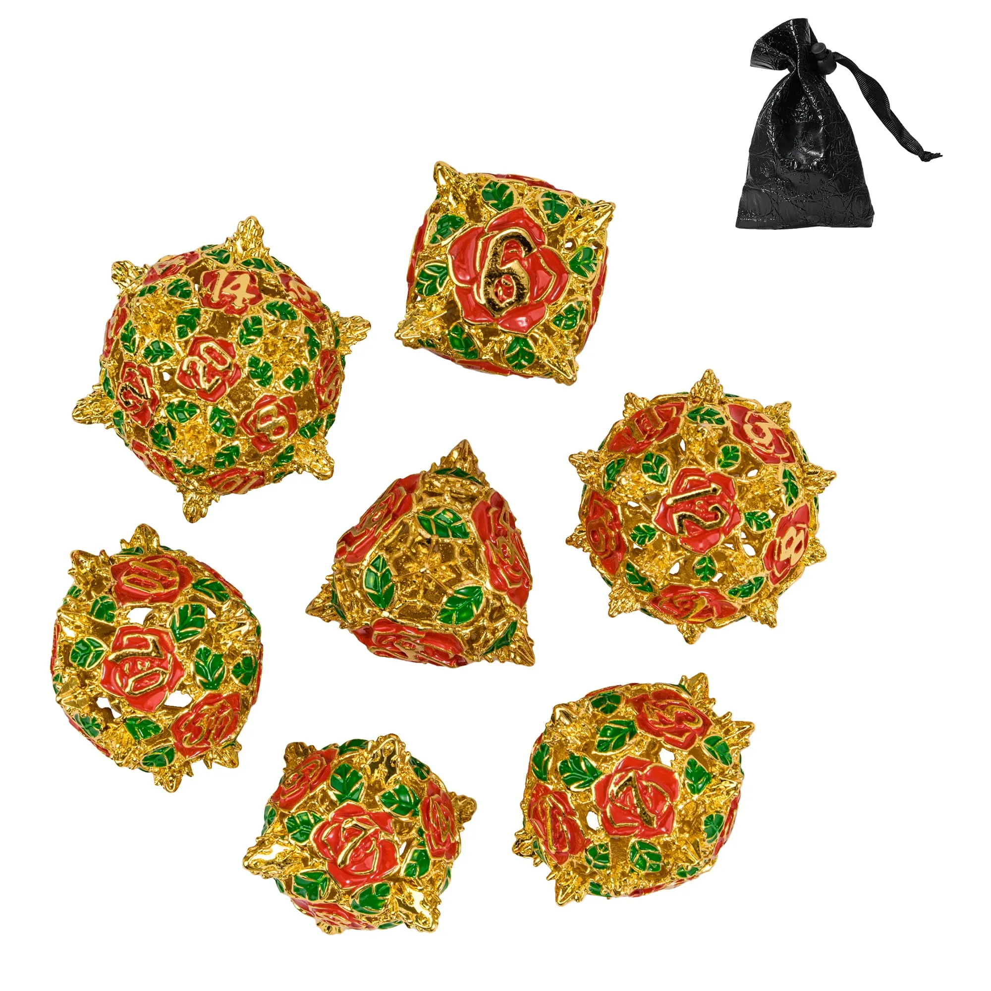 Polyhedral Metal Dice Set for Tabletop RPG, Zinc Alloy, D4 to D20, 80g ...