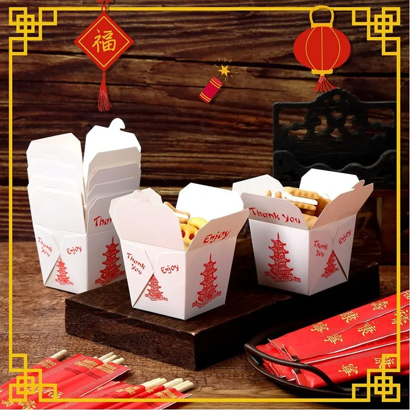 Pagoda Disposable Plastic Food Containers for Takeout and Meal Prep ...