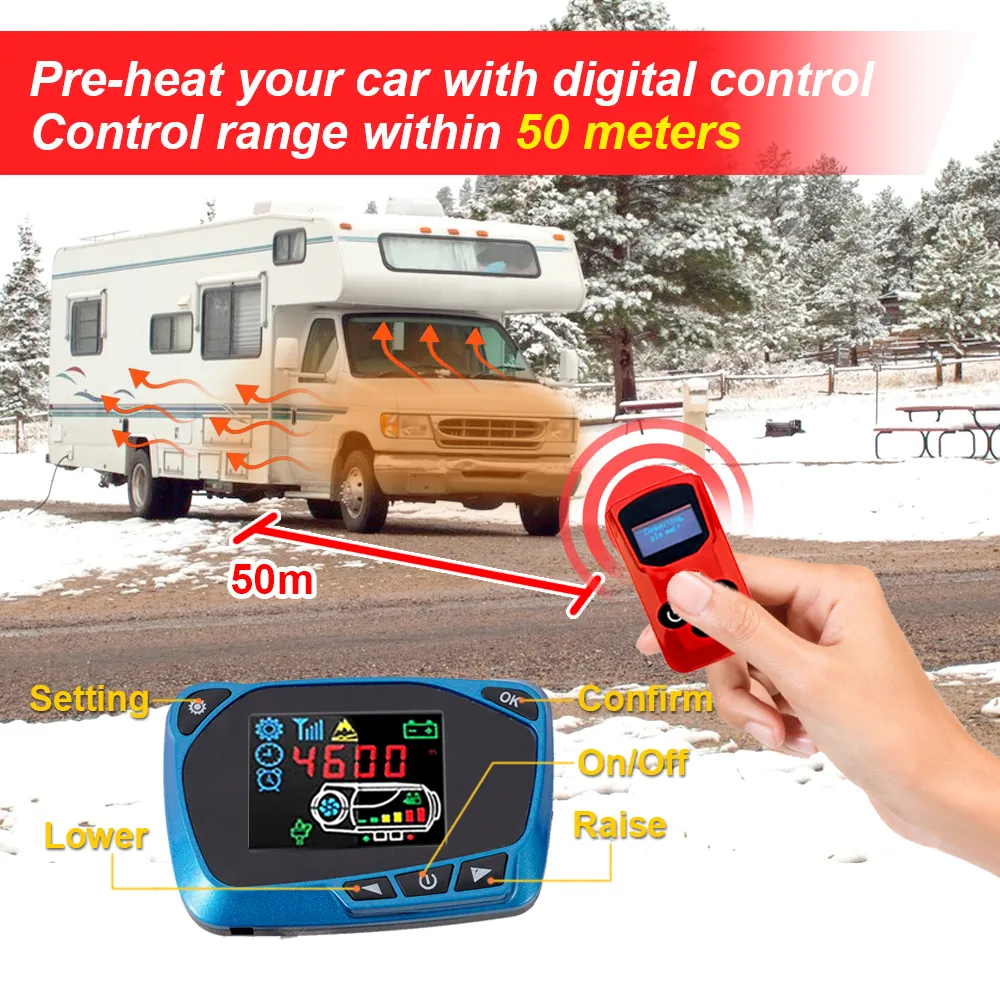 DHgate.com:2024 Universal 12V LCD Display Diesel Air Heater Monitor ...