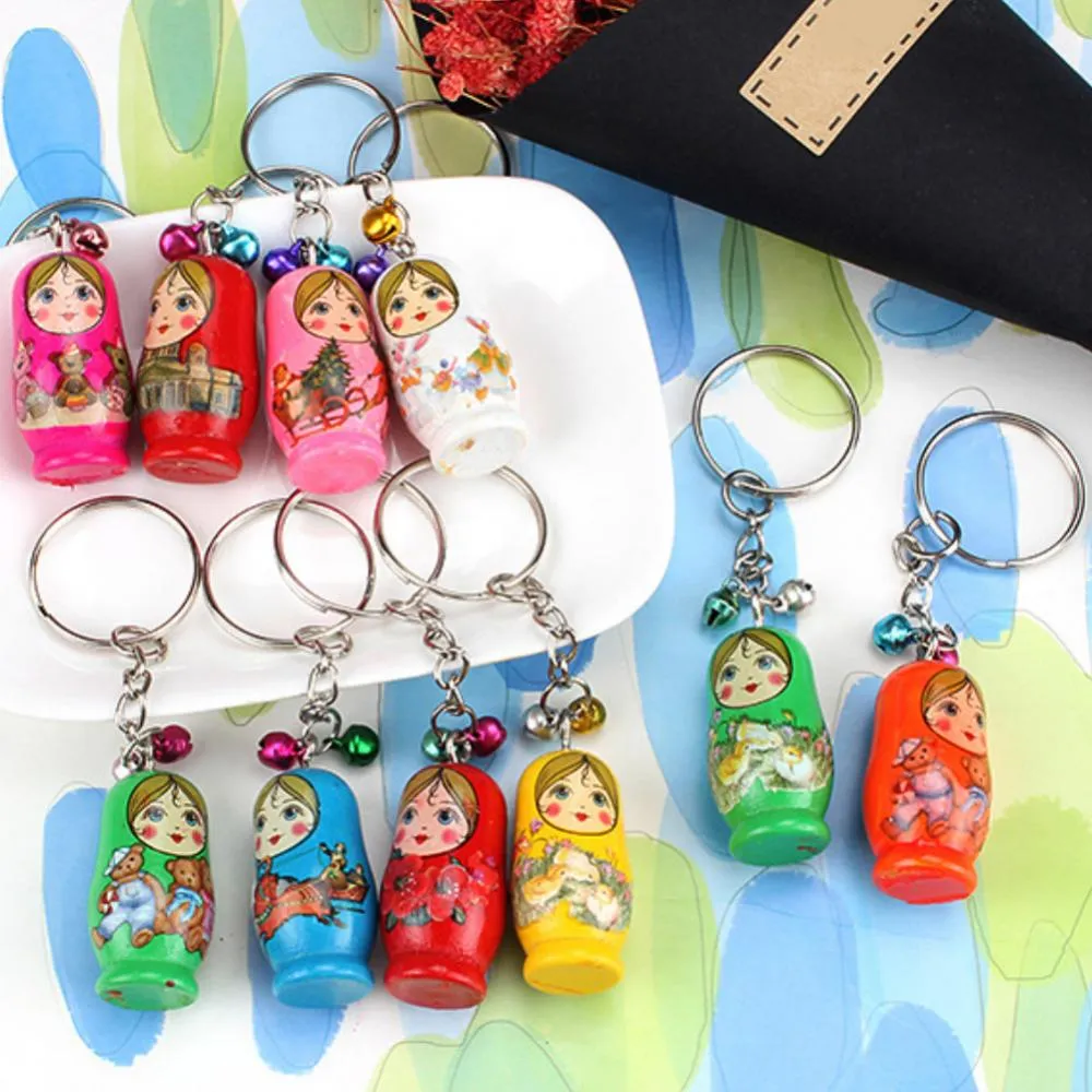 DHgate.com:Russian Nesting Dolls Keychain Set of 12, Wooden Babushka ...