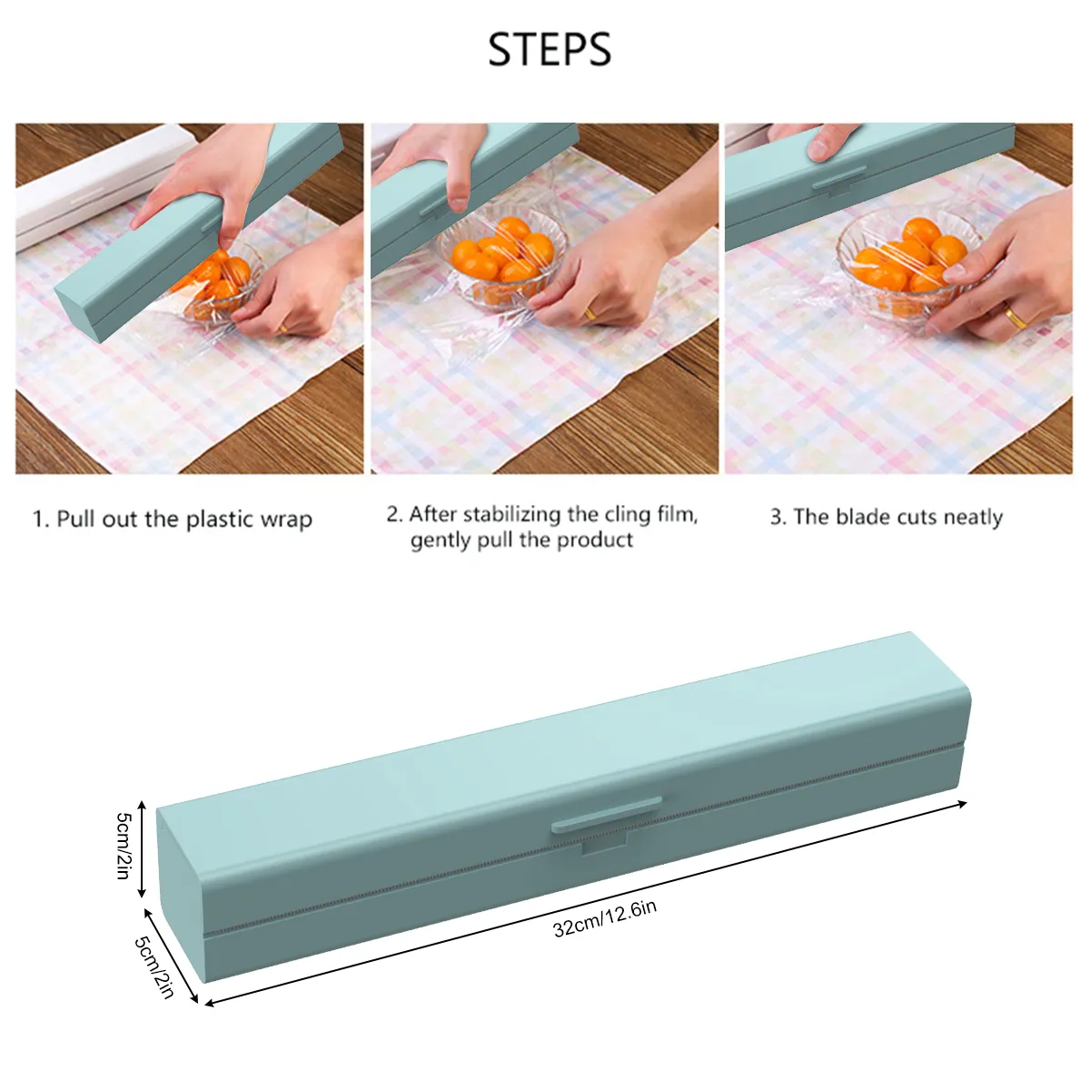 DHgate.com:Magnetic Cling Film Cutter, Cling Wrap Dispenser with Slide ...