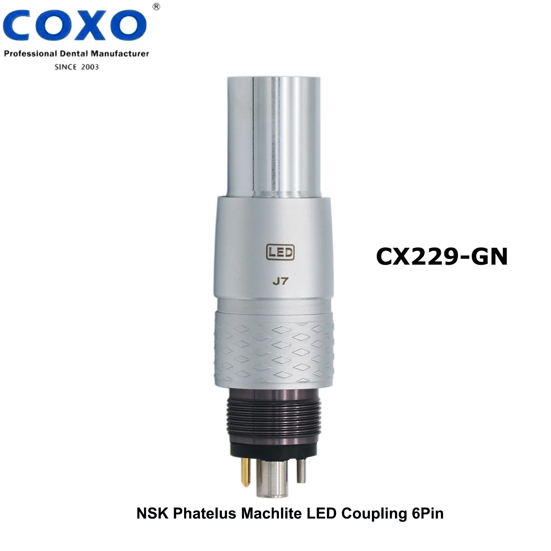 COXO 6 Pin LED handpiece turbines for Fiber Optic Handpiece B2/M4 - Compatible with KAVO NSK QD ...