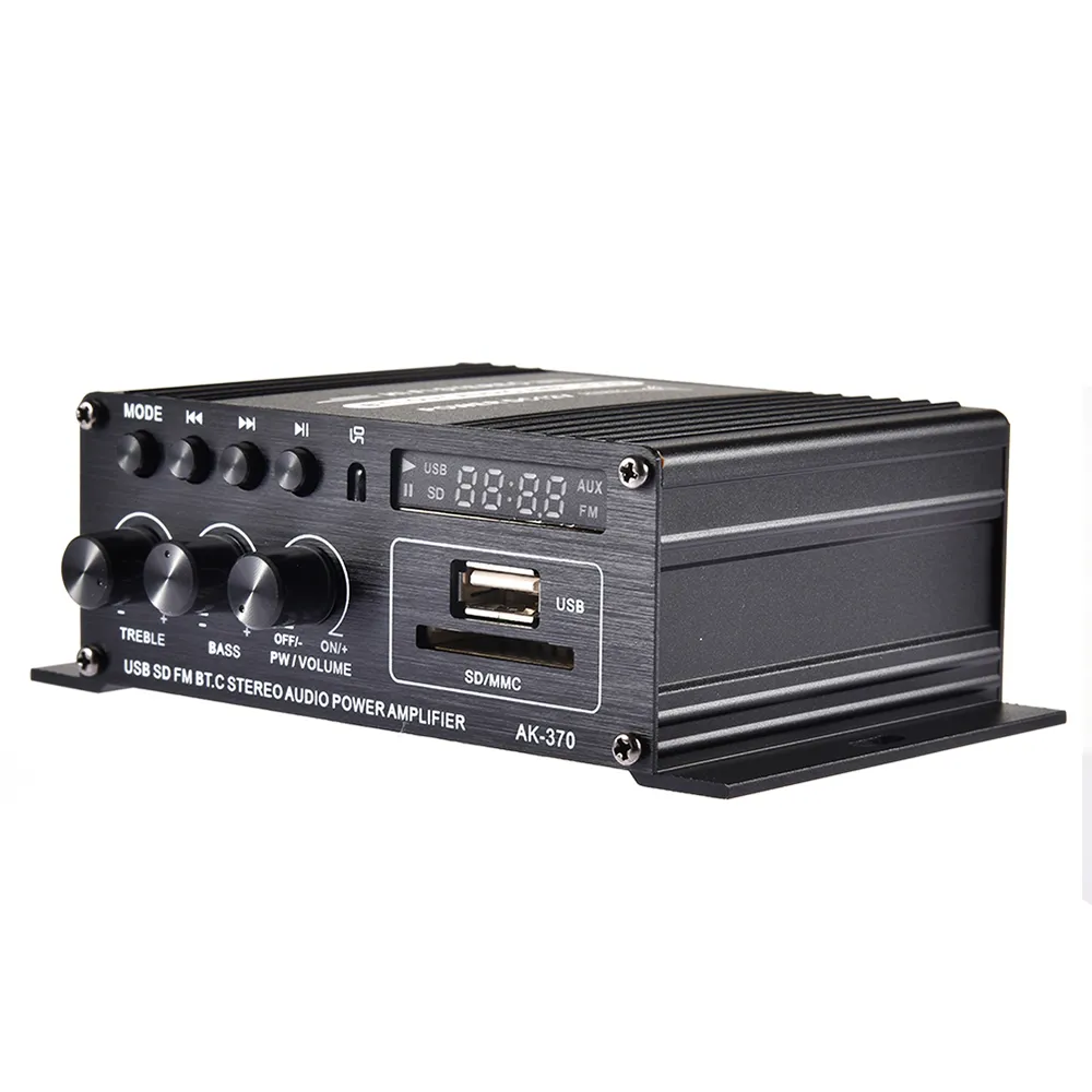 Sound Amplifier HiFi Audio Power Amplifier Car Stereo Music Receiver ...