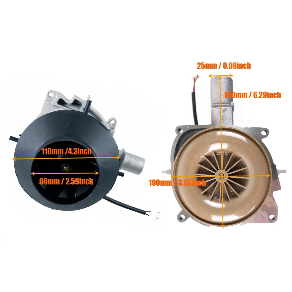 12V Blower Fan Motor Assembly For Eberspacher 2KW/5KW Parking Heater ...