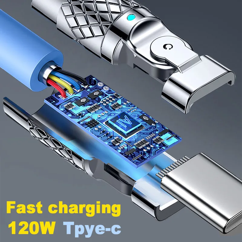 DHgate.com:7A Fast Charge Type-C Cable, 180° Elbow Cable for Gaming ...