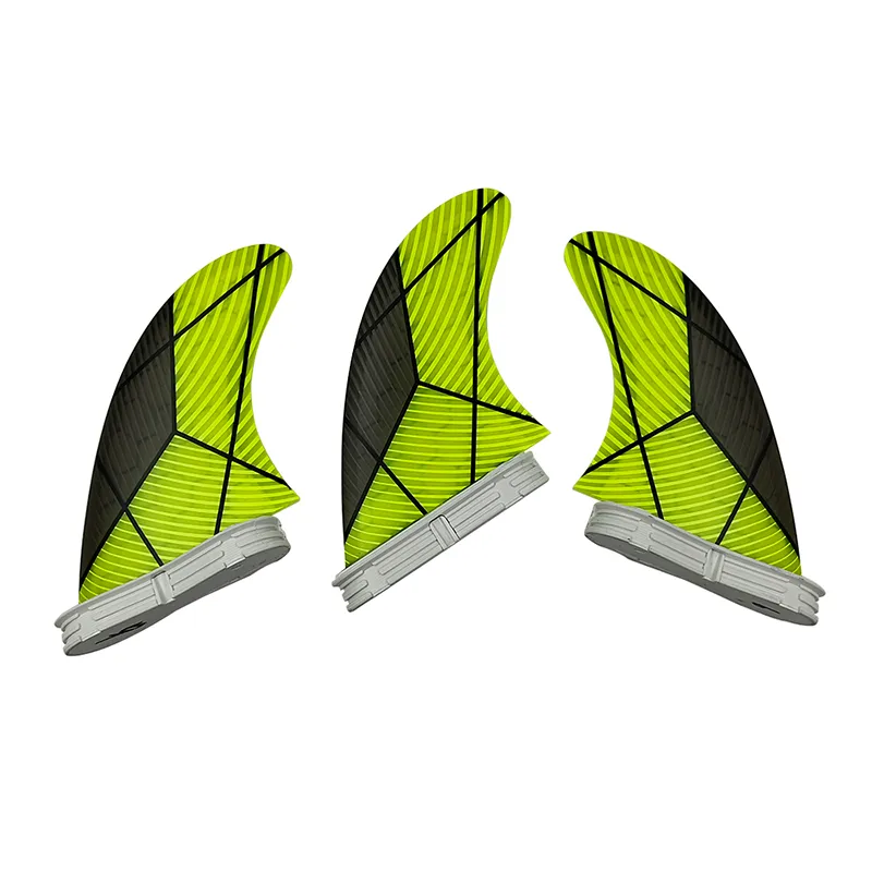 Honeycomb Fiberglass Surfboard Fins Set of 3 M/L Tri-Fin Thruster Fins ...