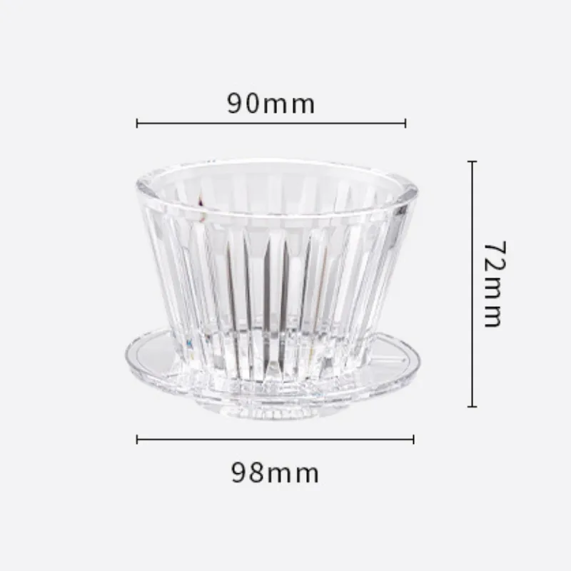 DHgate.com:PCTG 1-2 Cups Wave Coffee Dripper | Crystal Eye Pour Over ...