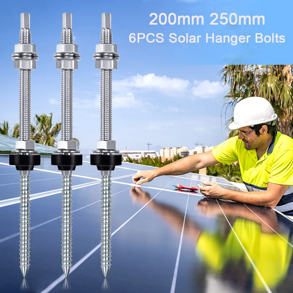 DHgate.com:Solar Panel Mount Screws, M10 Steel Solar Hanger Bolts for ...