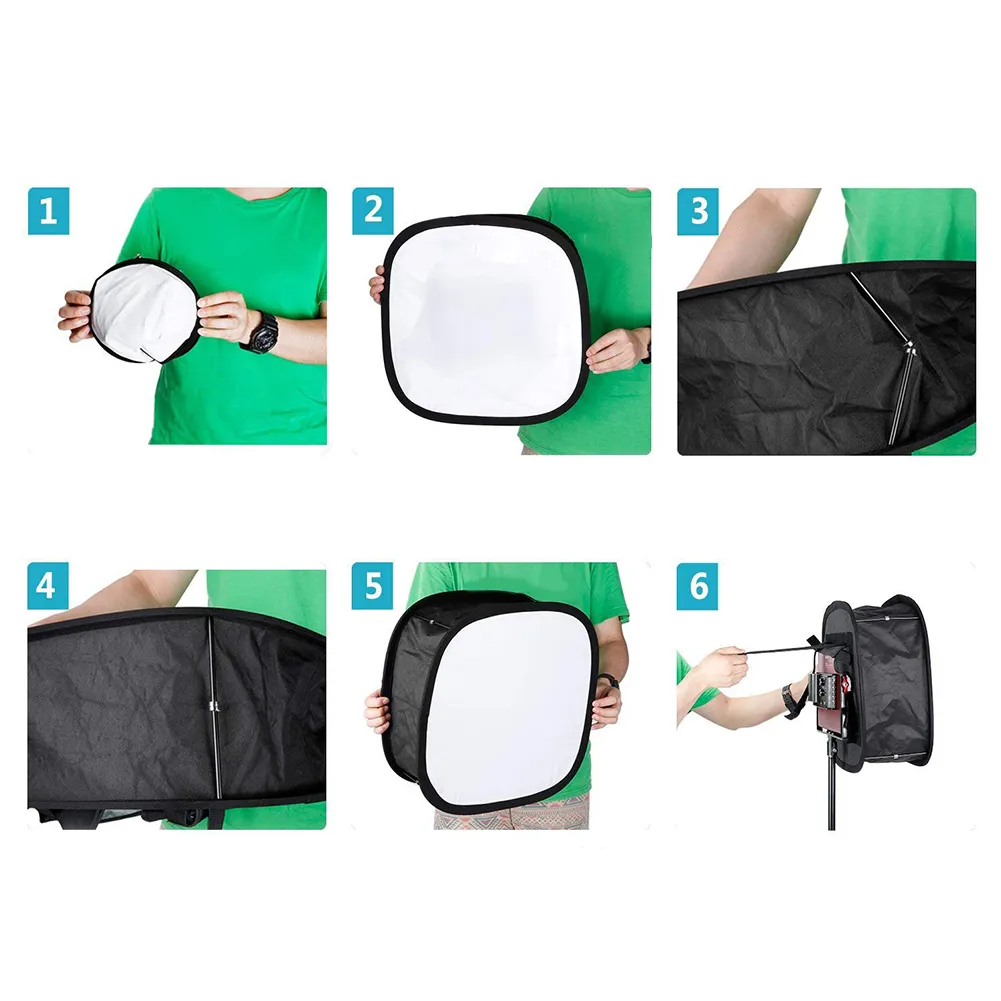 Foldable Soft Box diffuser for gas range for LED Video Light ...