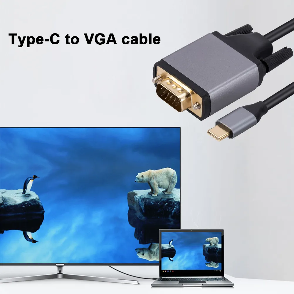 DHgate.com:USB C to VGA Adapter, High-Speed USB 3.1 to VGA Cable for ...
