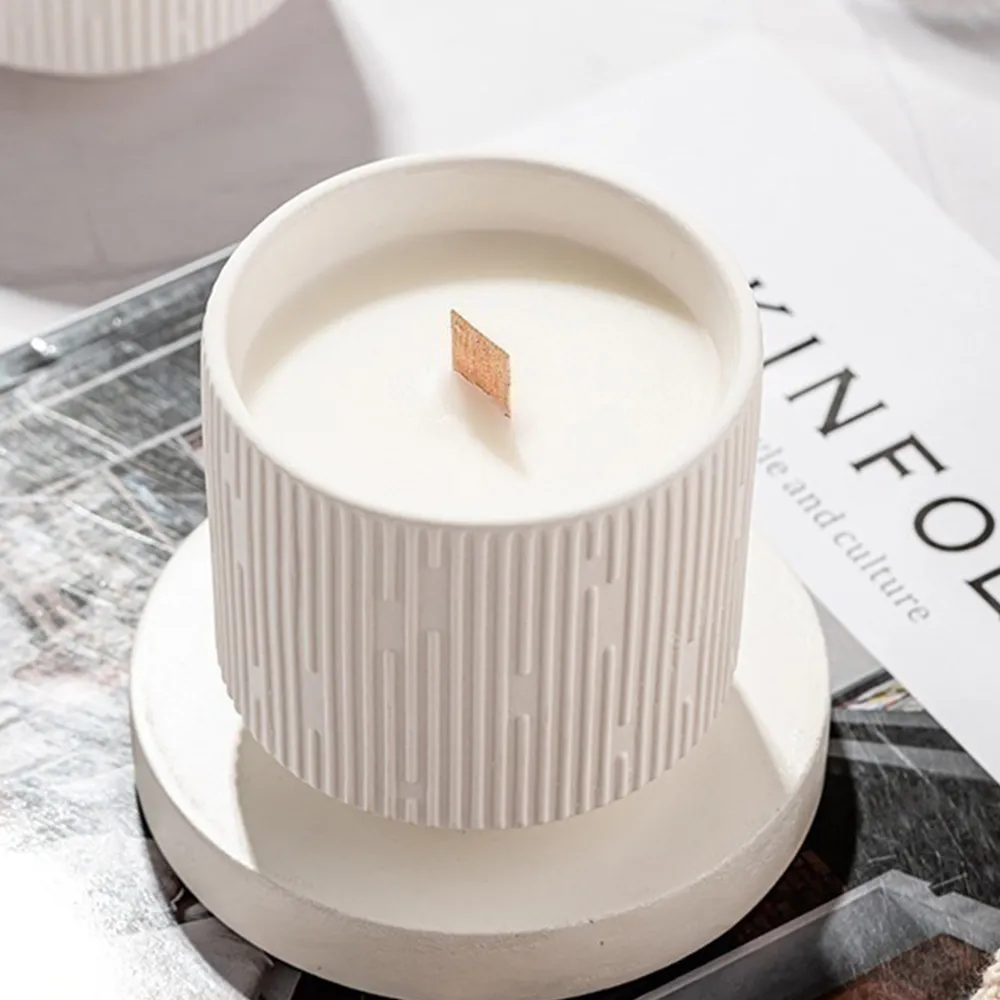 Ceramic Scented Candles, 160g - Soy Wax Jar Candle Decor for Home ...