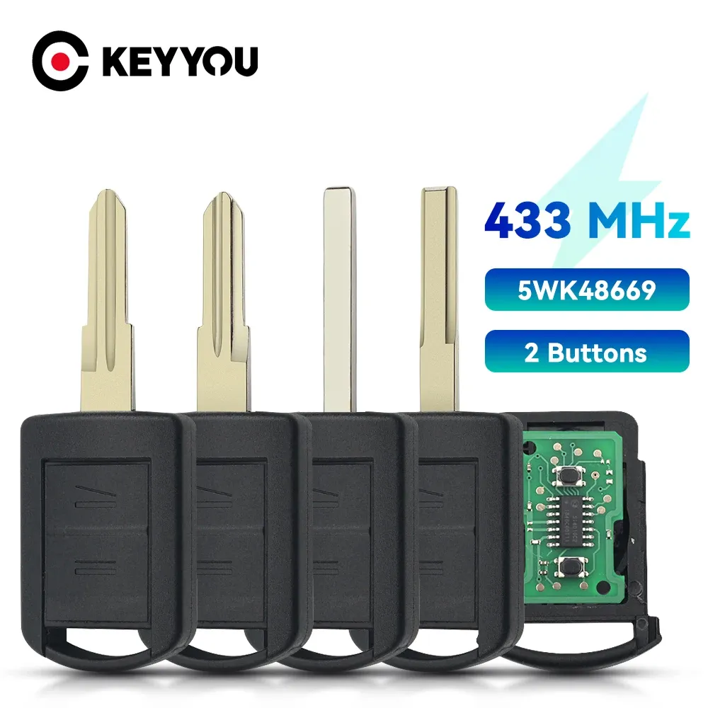 433Mhz Car Remote Key with HUU100/43/46 YM28 Blade for Opel Vauxhall ...