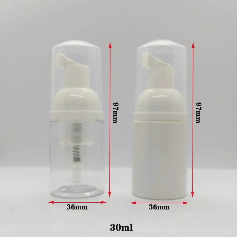 DHgate.com:12-Pack Mini Soap Foam Pump Bottles, 30ml Refillable Clear ...