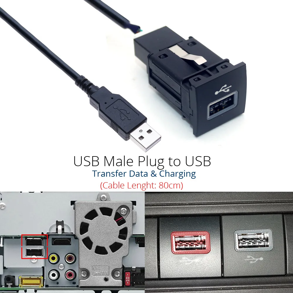 DHgate.com:4-Pin to 6-Pin USB Cable Adapter for VW Golf/Jetta/Scirocco ...