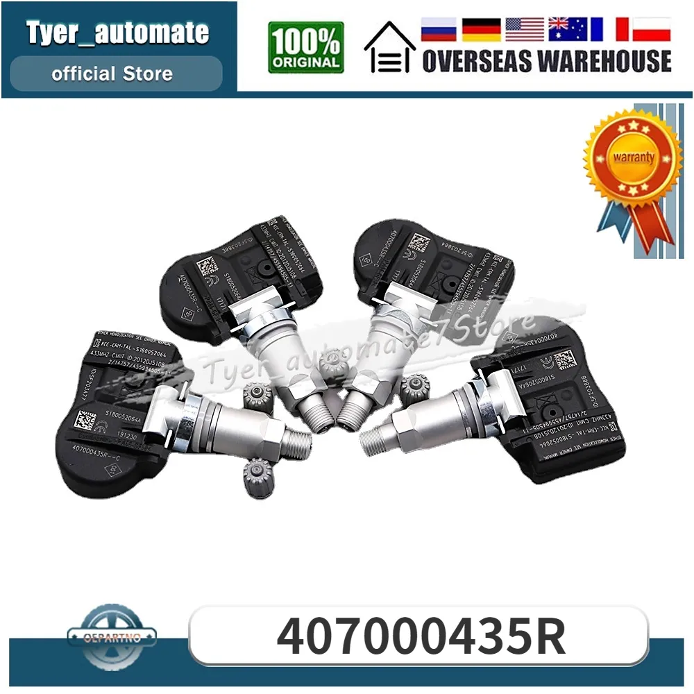 Tire Pressure Monitoring System Sensor, 433MHz - Vehicle Safety ...