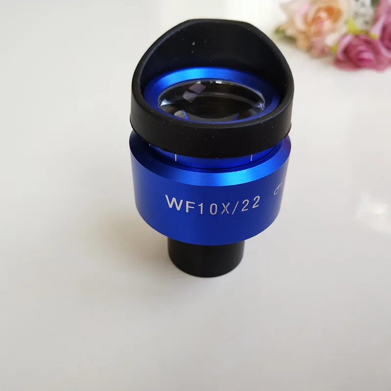 Blue 23.2mm Adjustable High Eyepoint WF10X Microscope Eyepiece Lens ...