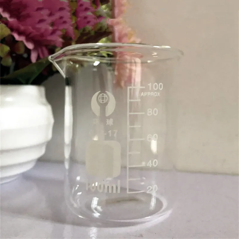100ml Glass Beaker For DIY Lipstick High Temperature, Stirring Rod ...
