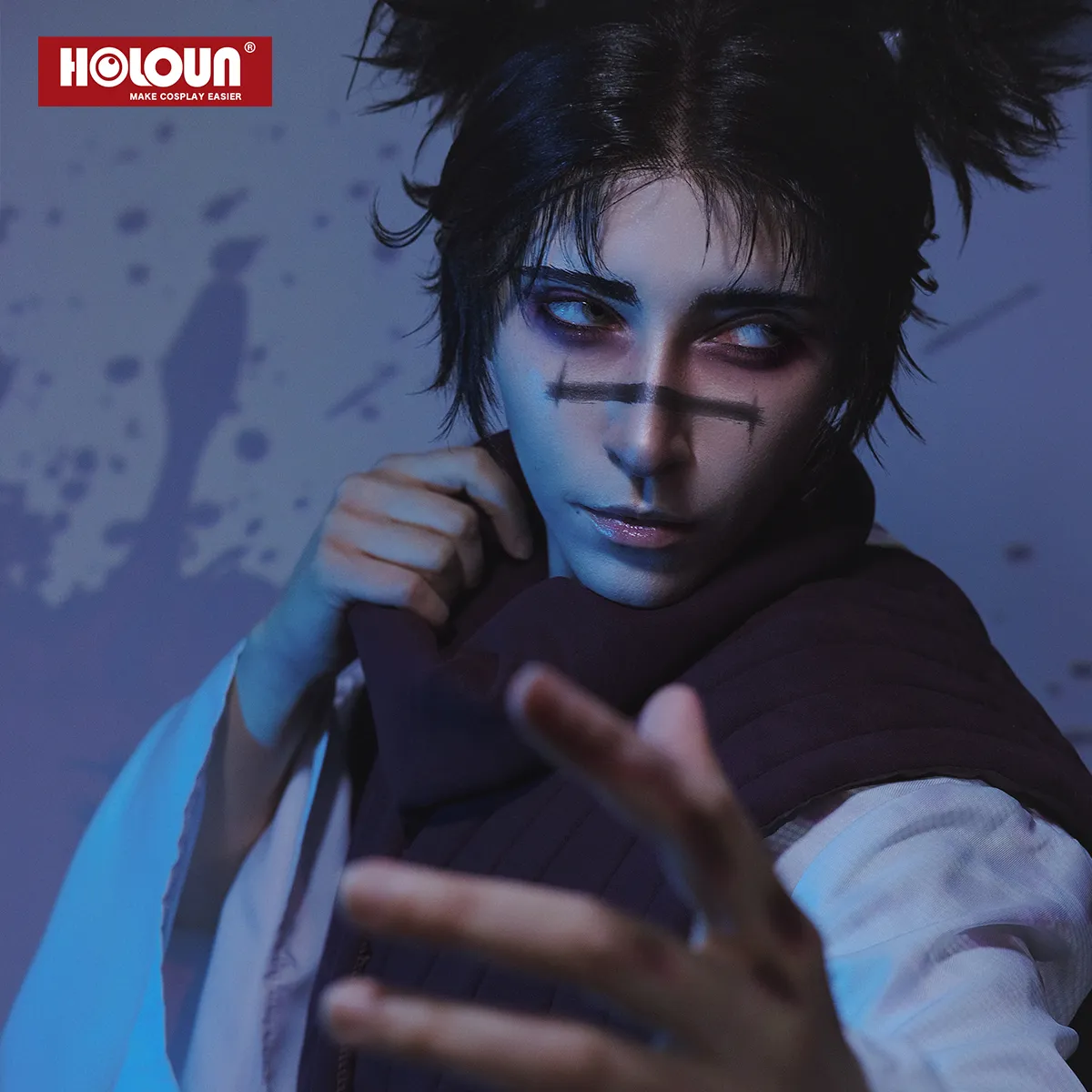 HOLOUN Jujutsu JJK Manga Anime Choso Cosplay Costume Purple Vest Neck ...