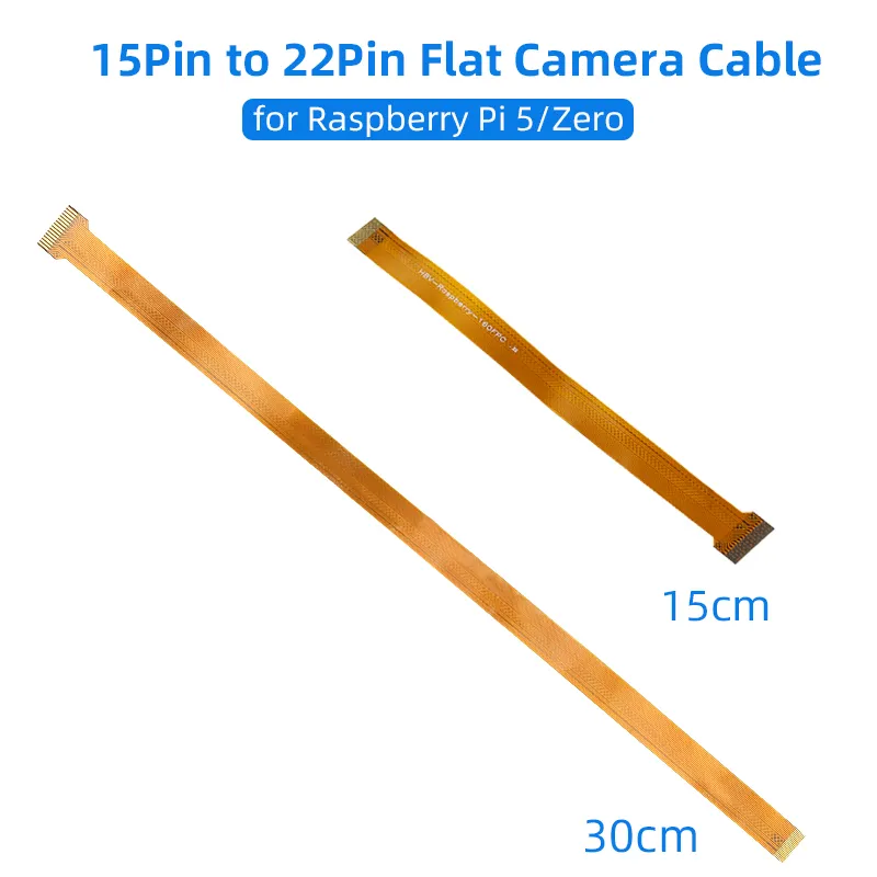 Raspberry Pi 5 / Zero Camera Cable 15 Pin To 22 Pin FFC Flexible Flat ...