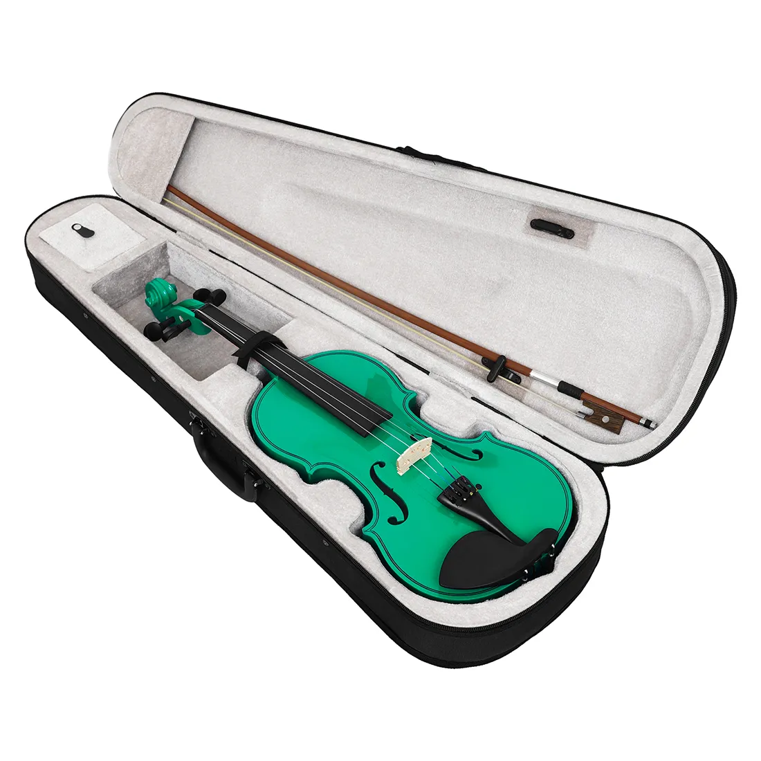 DHgate.com:Handcrafted Green Acoustic Violin: Solid Wood Professional ...
