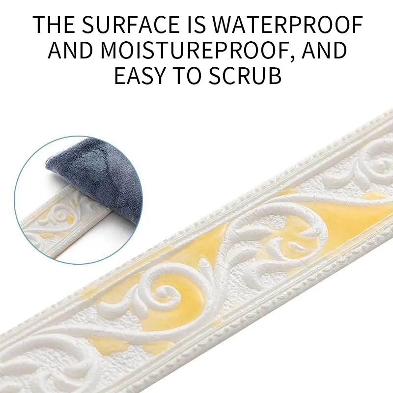 3D Wallpaper Border 3D Self-Adhesive - 90 Inch Peel And Stick Wallpaper ...