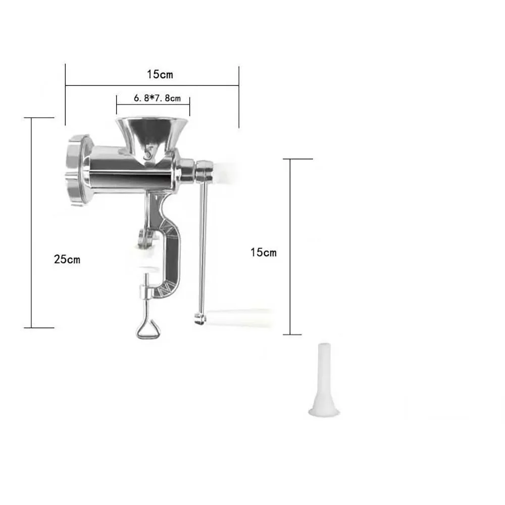 Adjustable Heavy Duty Hand Operated Manual Kitchen Meat Mincer Noodles ...