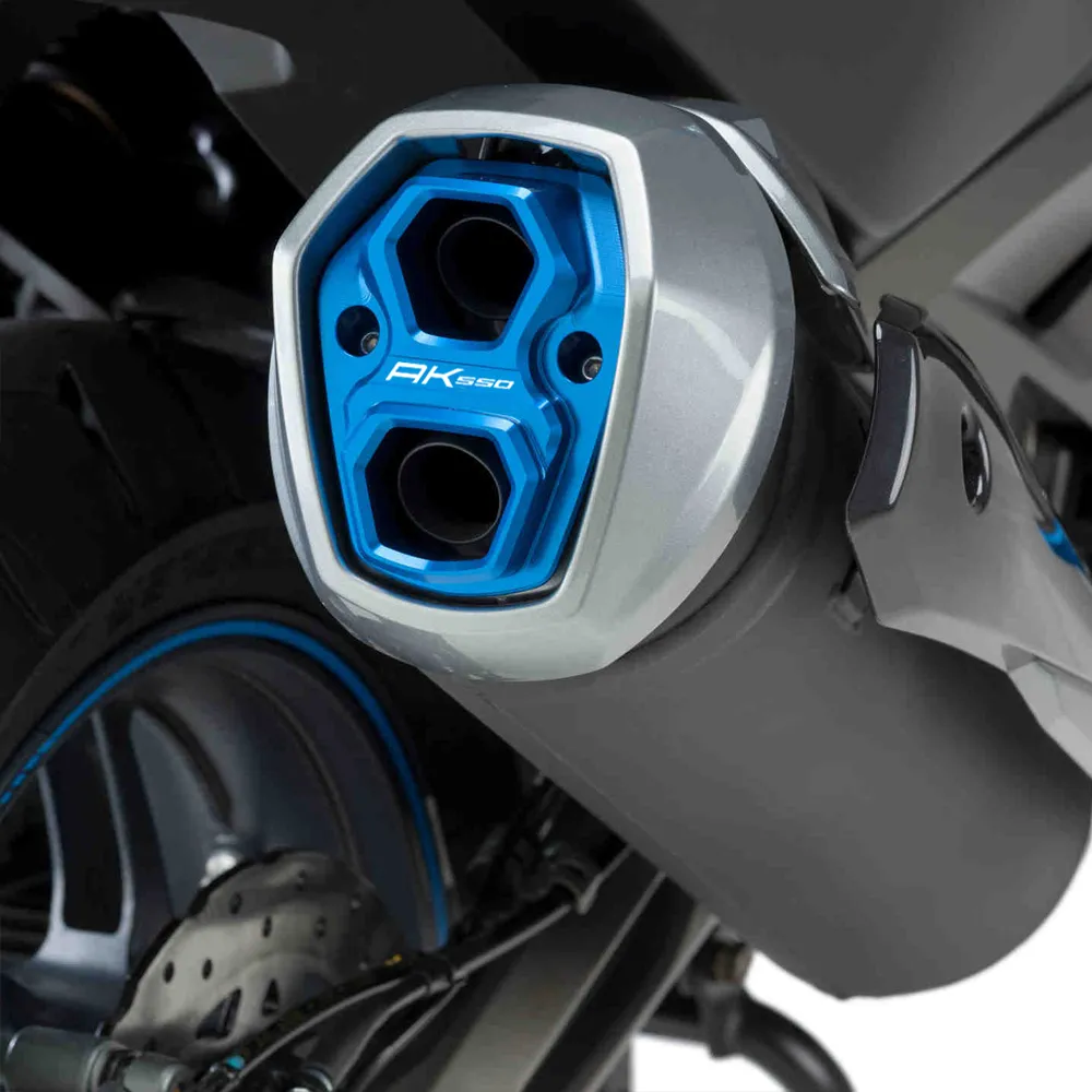 DHgate.com:KYMCO AK550 Motorcycle Exhaust Cover, CNC Aluminum Rear Trim ...