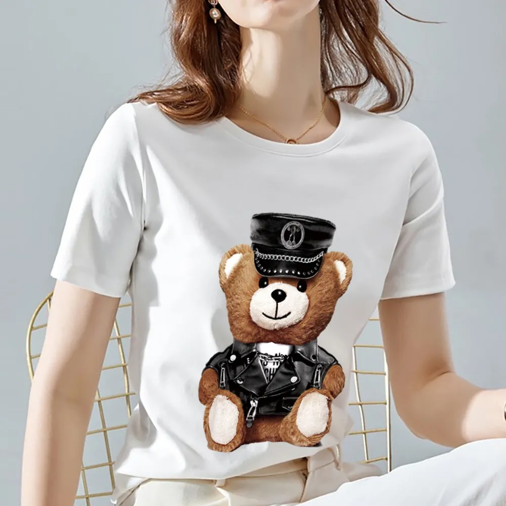 Summer Trend Women's 3D Cool Teddy Bear Graphic shirt Summer Trend Women's 3D Cool Teddy Bear Graphic shirt