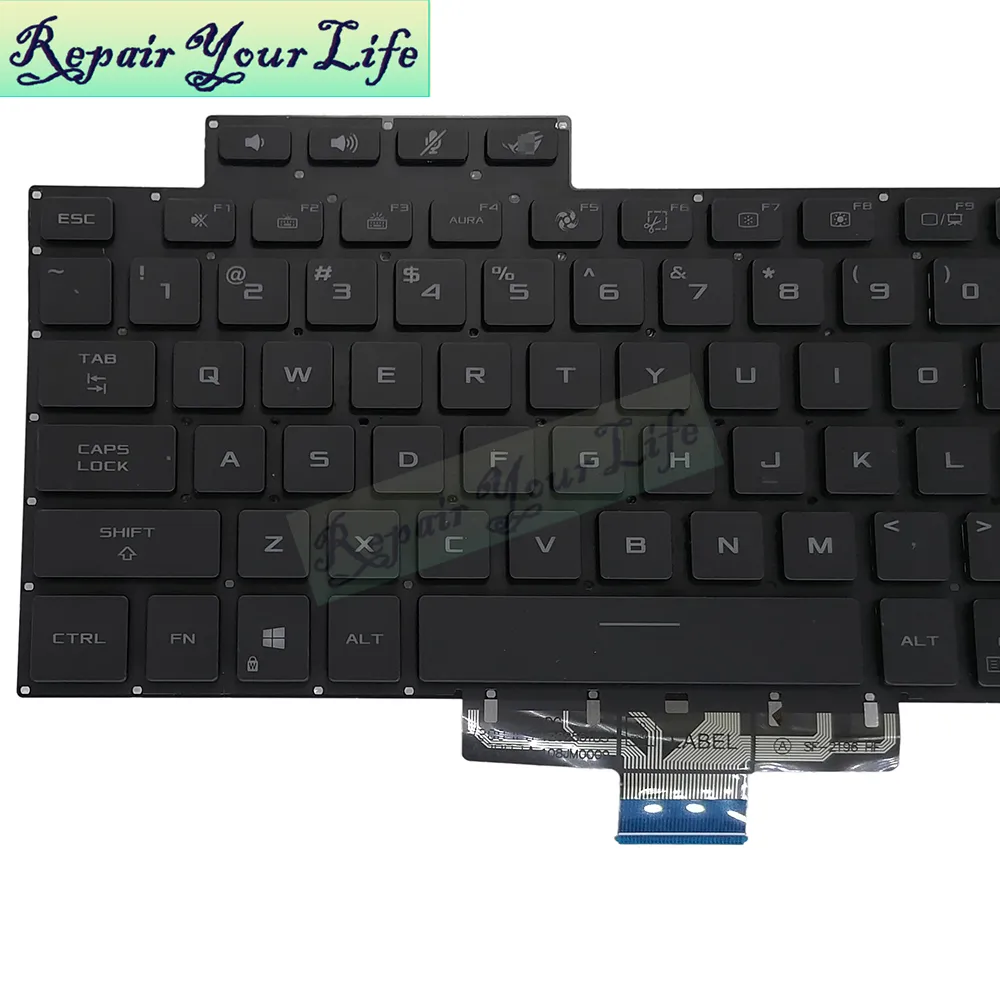 ASUS ROG Zephyrus M16 GU603 Keyboard, US Layout Russian Backlit, For ...