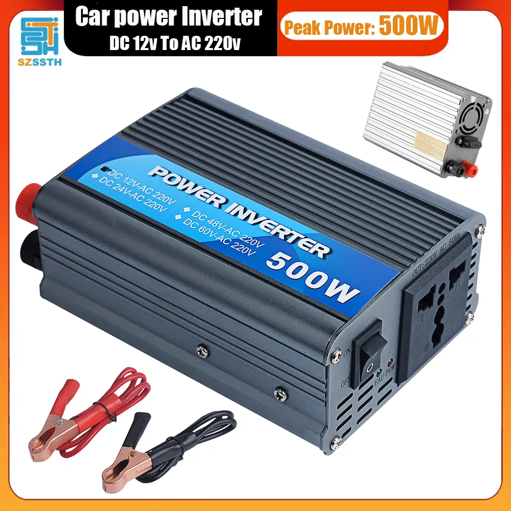 500W 12V Universal Vehicle solar inverter with Auto...