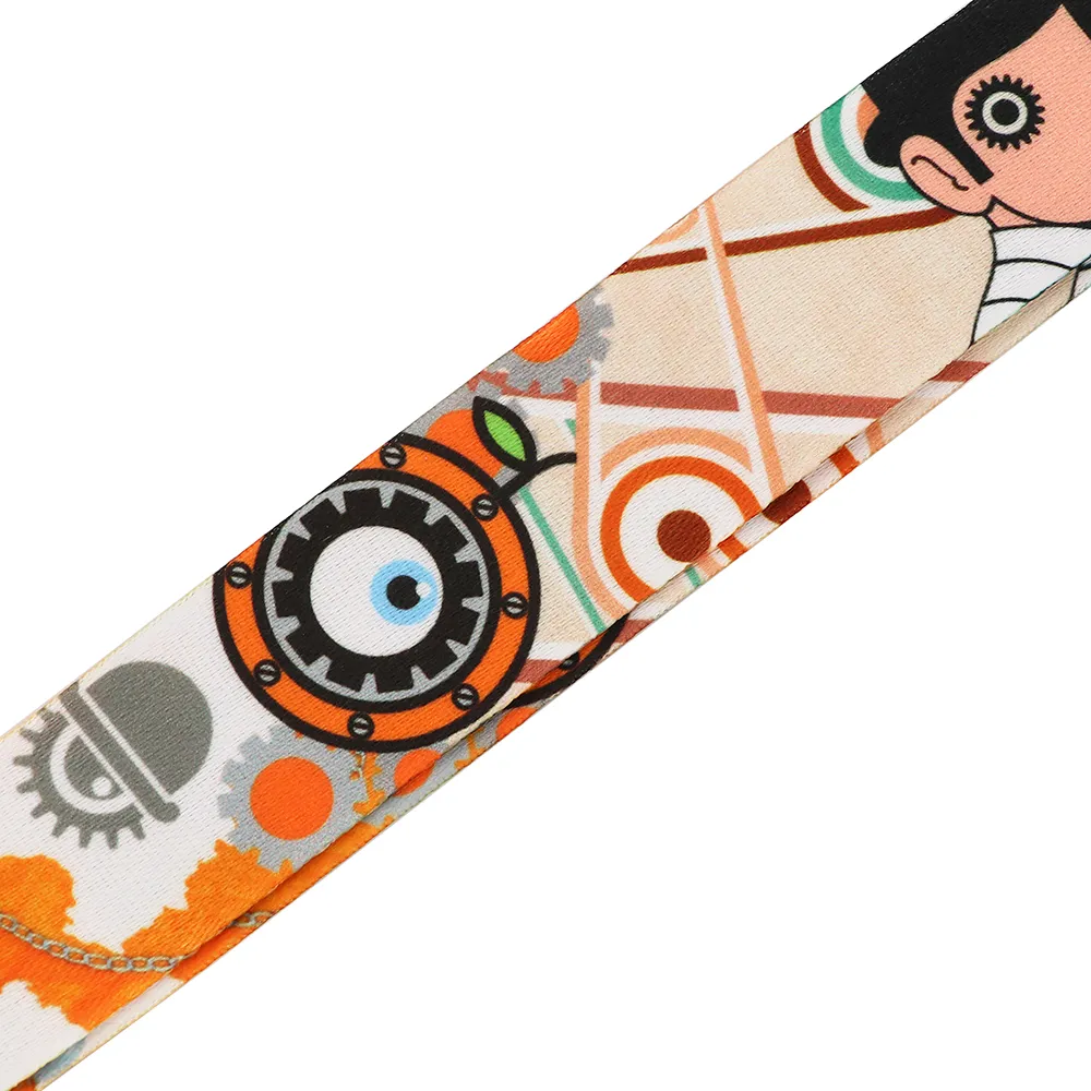 DZ1742 Clockwork Orange Lanyard: Durable ID Badge Holder and Phone ...
