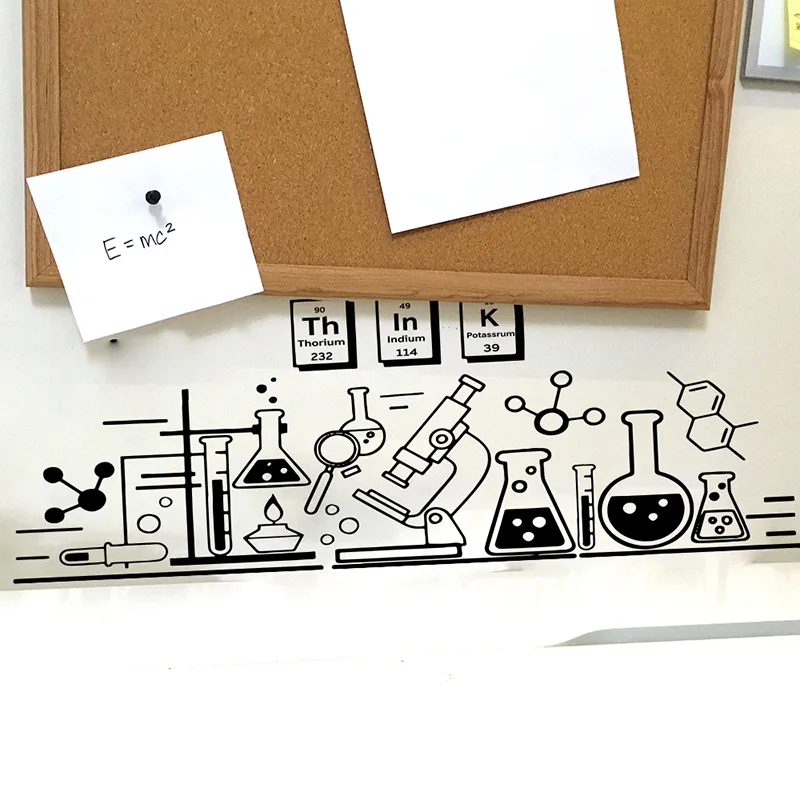 Science Classroom Wall Decal | Chemistry Experiment Think Inspirational ...