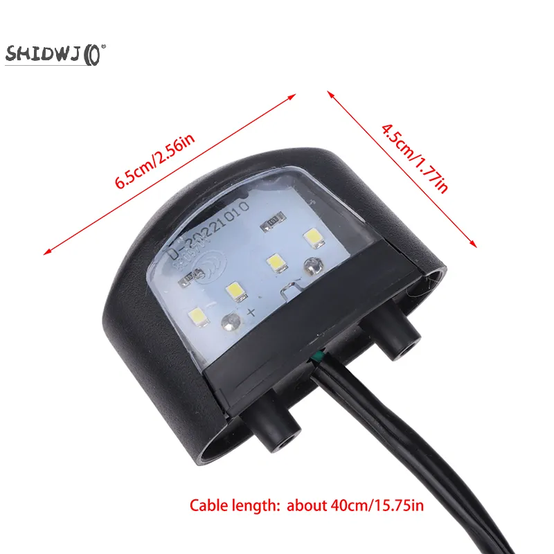 ABS Motorcycle LED License Plate Light Rear Indicator Lamp for Kawasaki ...