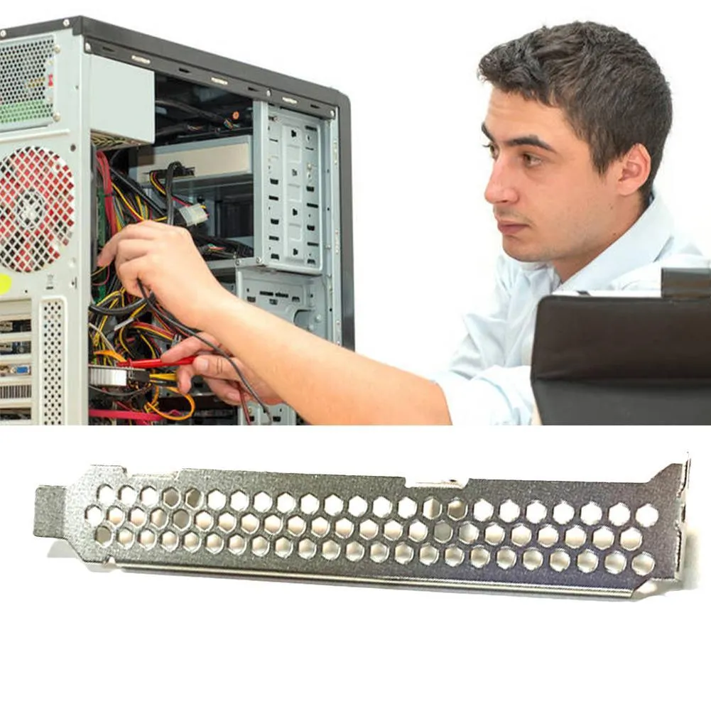 12cm Black Full Height Profile Bracket for SSD PCI-E Low Profile Baffle ...