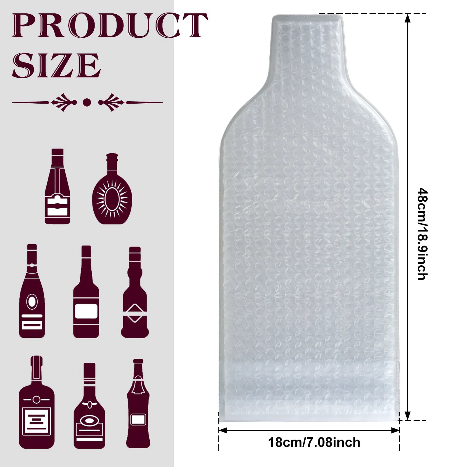 DHgate.com:Reusable Thick Bubble Bag Air Column Buffer Wine Bottle ...