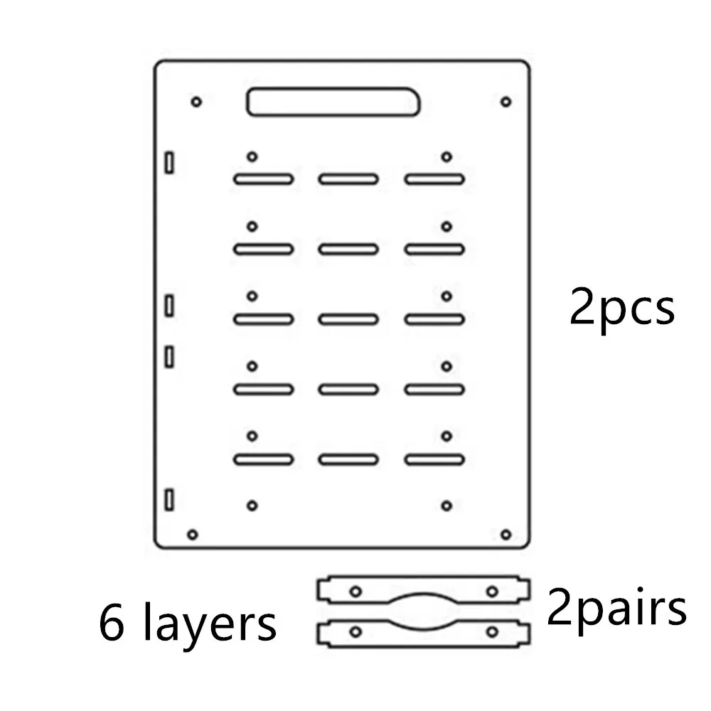 5 External Drive Enclosure Clear Acrylic HDD Test Bench, Hard Disk ...