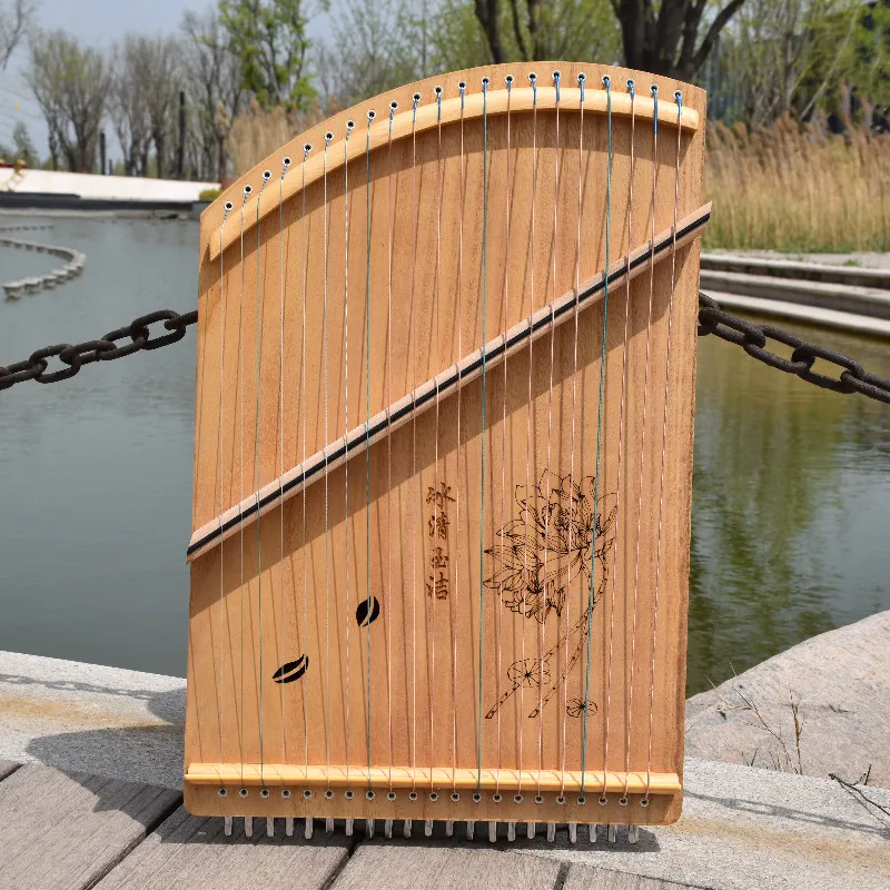 Professional Paulownia Wood Portable Guzheng: 21-String Chinese Zither ...