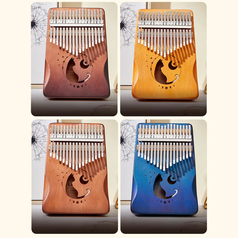 Kalimba Thumb Piano: Mahogany Mini Keyboard, Lightweight Wooden Thumb ...