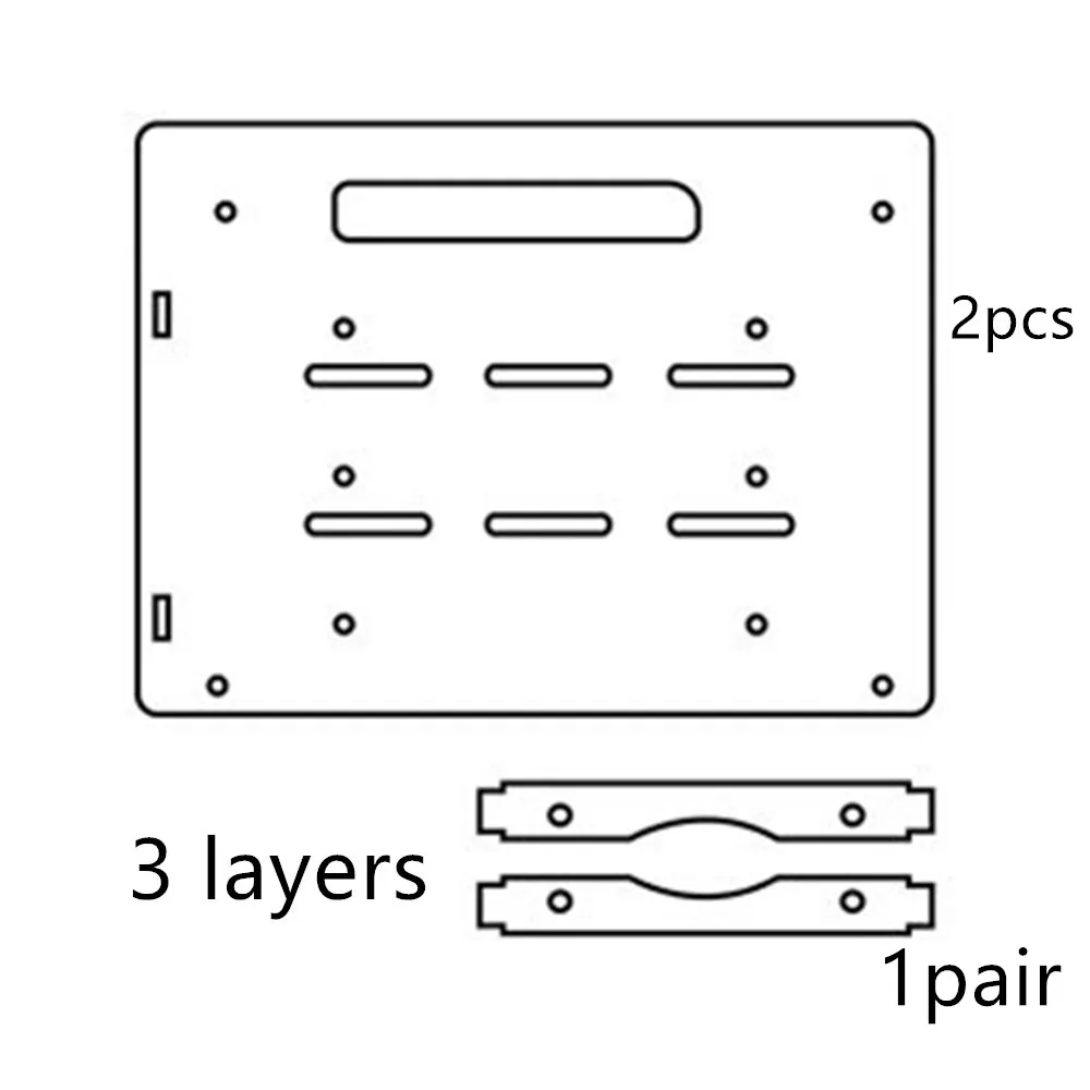 5 External Drive Enclosure Clear Acrylic HDD Test Bench, Hard Disk ...
