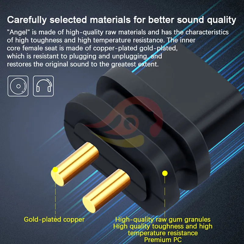 0.78mm Double Needle Socket, UE QDC Custom Diy Earphone Repair Flat ...